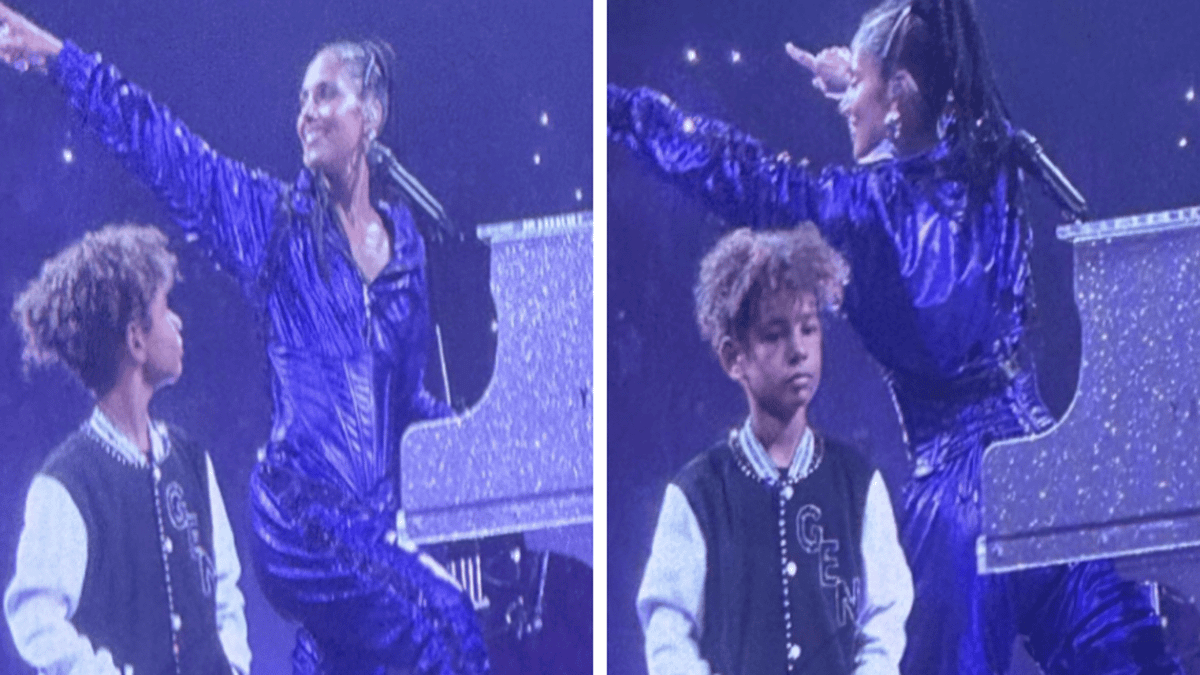 Alicia Keys Eight Year Old Son Genesis Guards His Mum Onstage For ‘protection Music Tyla