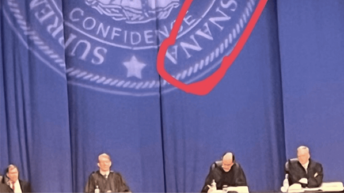 Ironic image of Supreme Court spelling mistake goes viral as Trump ...