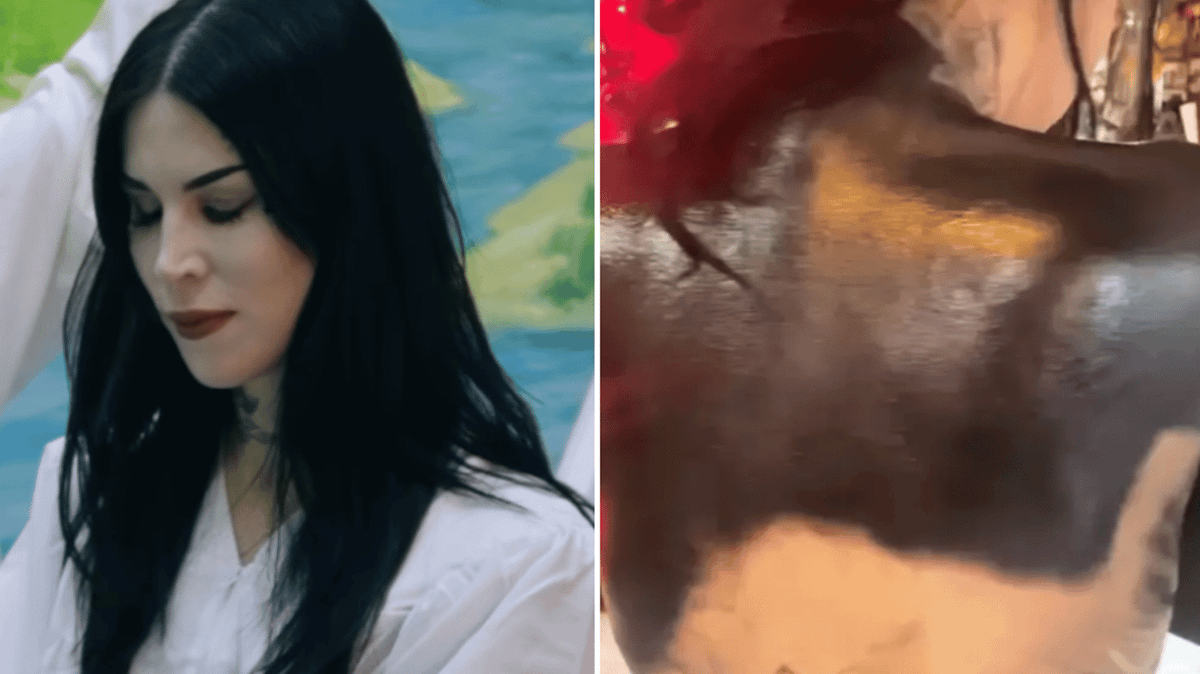 Footage shows Kat Von D converting to Christianity after covering her ...