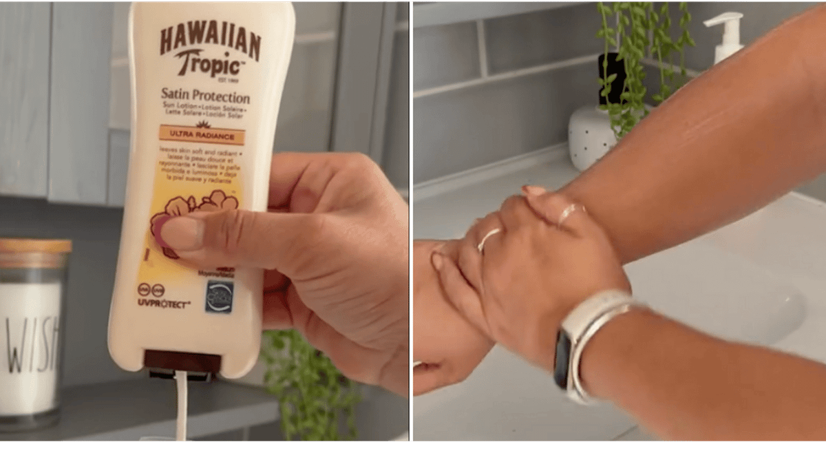 Woman shares ‘genius’ suncream hack that makes applying it so much easier
