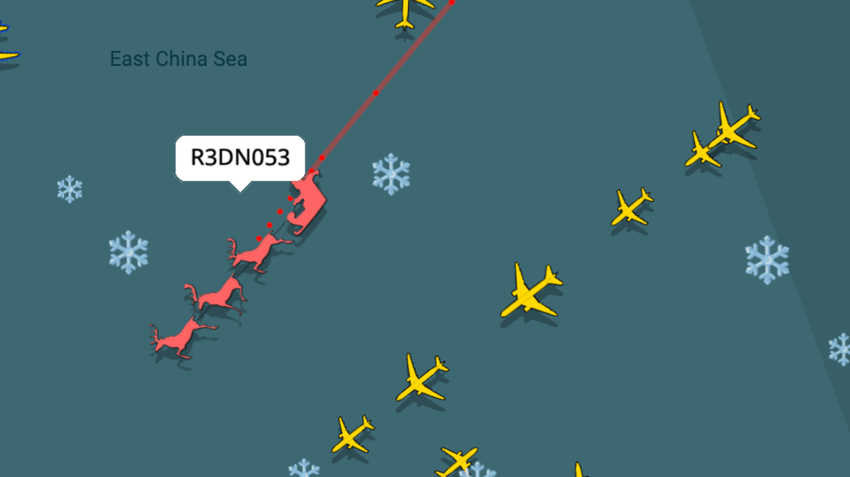 People spot 'alarming' detail while tracking Santa's flight