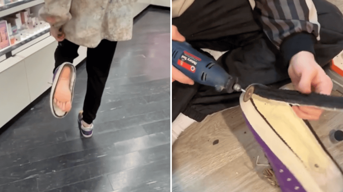 Influencer couple ruin £15,777 shoe collection so they can walk around ...