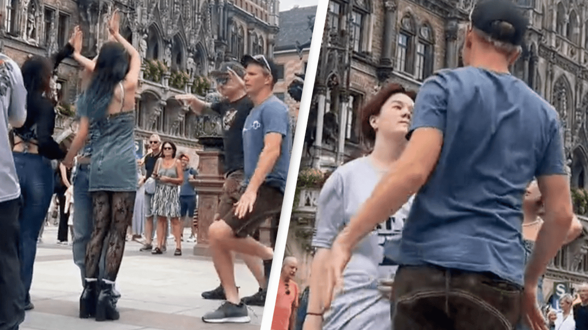 Dance crew shaken after men come 'dangerously close' in middle of ...