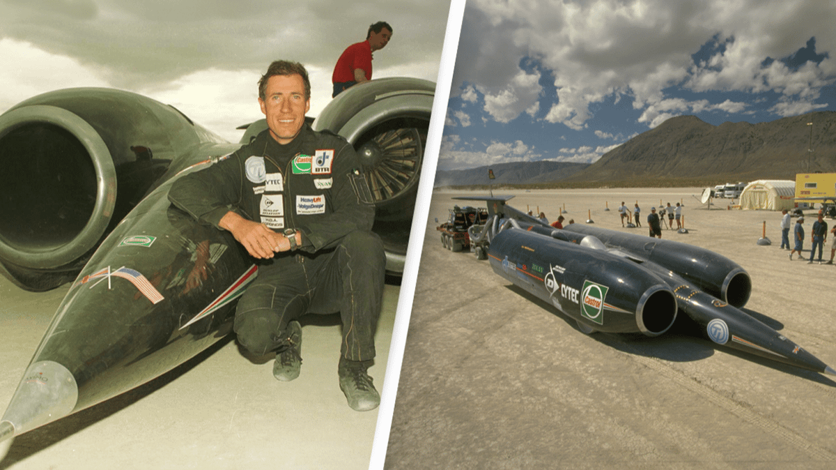 Only one car in history has broken the sound barrier as amazing record ...