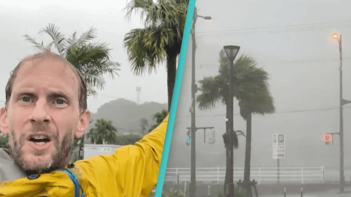 Man shares eerie footage from being inside 'eye of the storm' as record ...