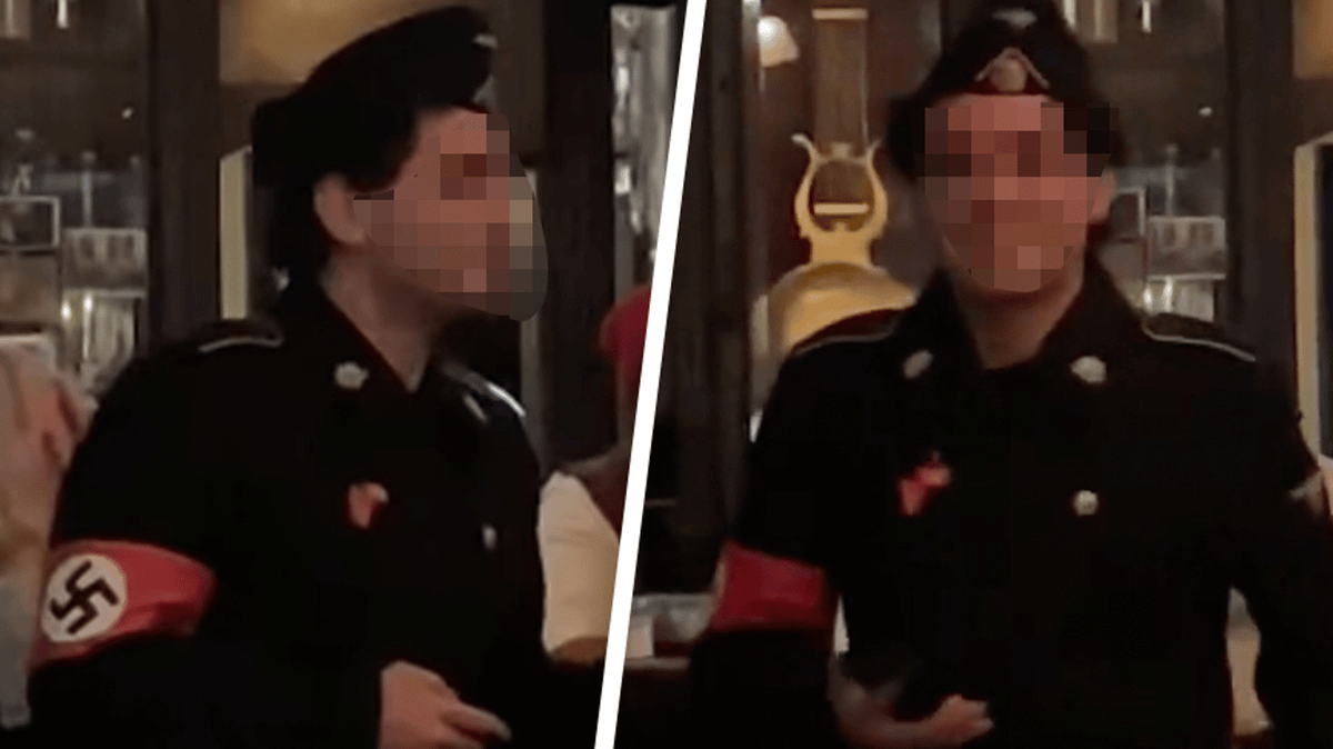 Man gets heckled out of bar after he rocked up dressed as a Nazi for ...