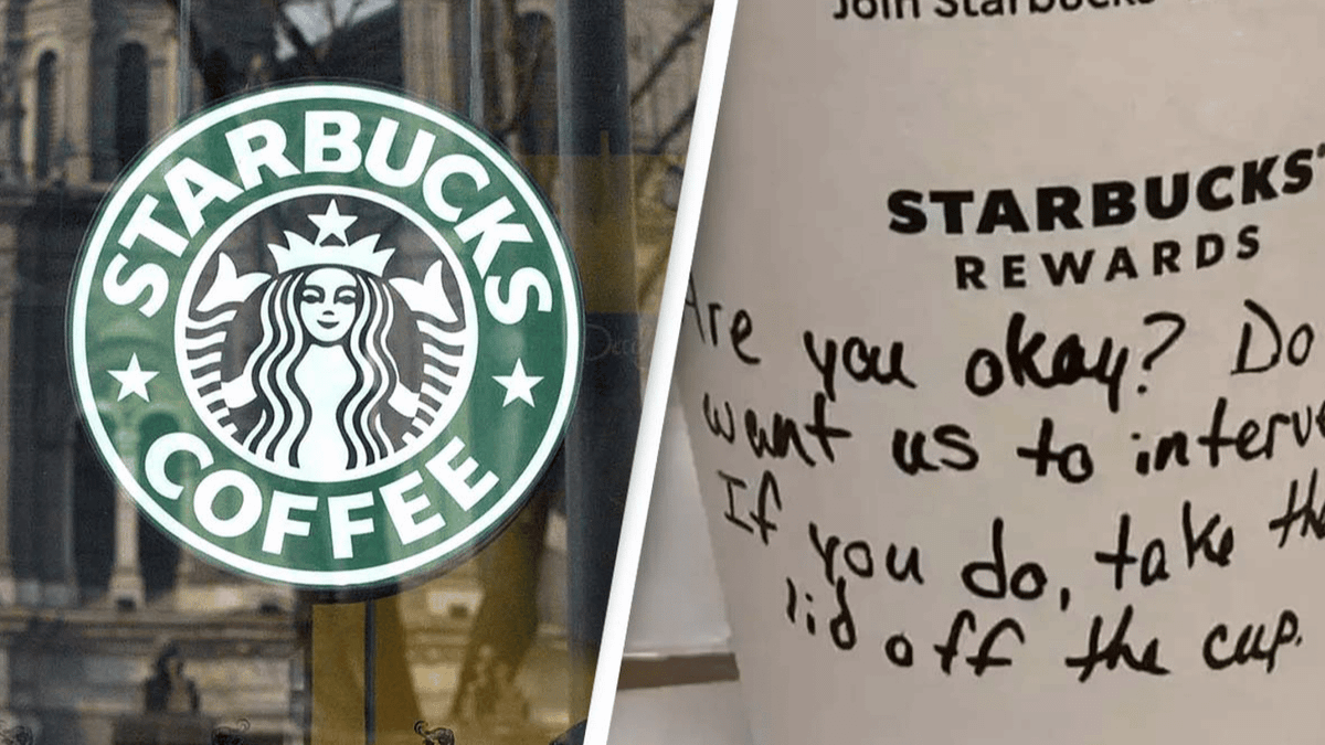 Starbucks barista praised for leaving secret note on cup to help young ...