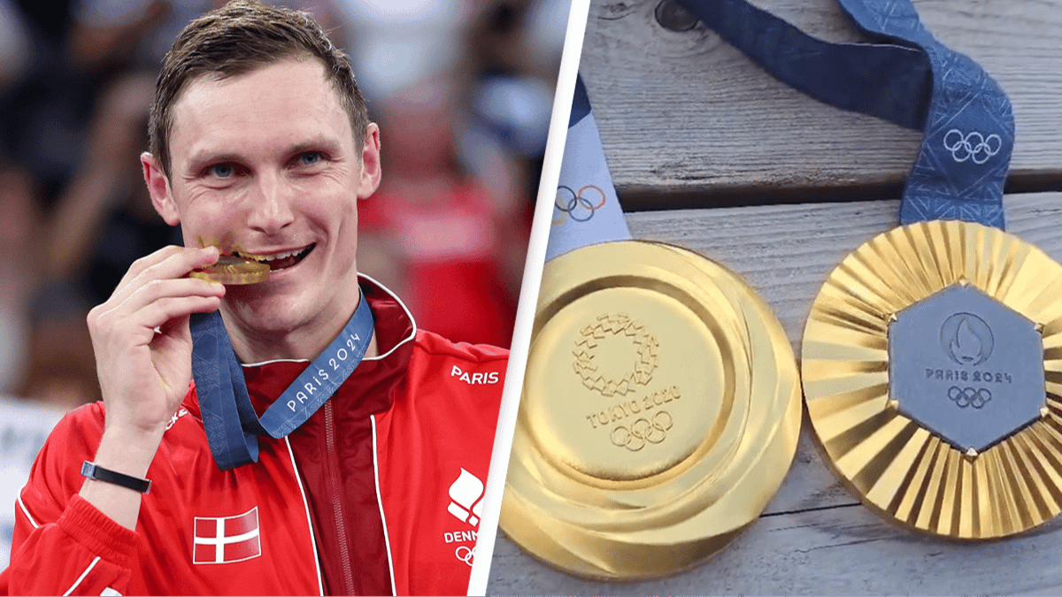 Olympic athlete compares his gold medals from past two games and people ...