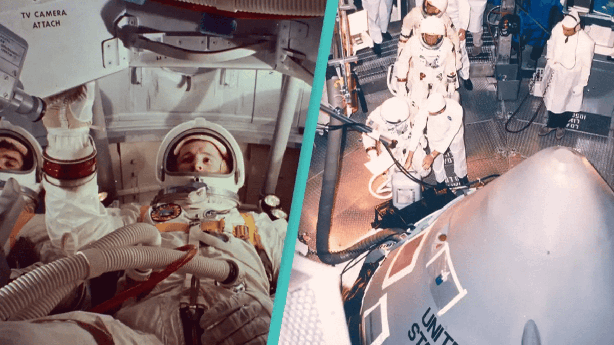 Disturbing audio from inside space capsule during the Apollo 1 disaster