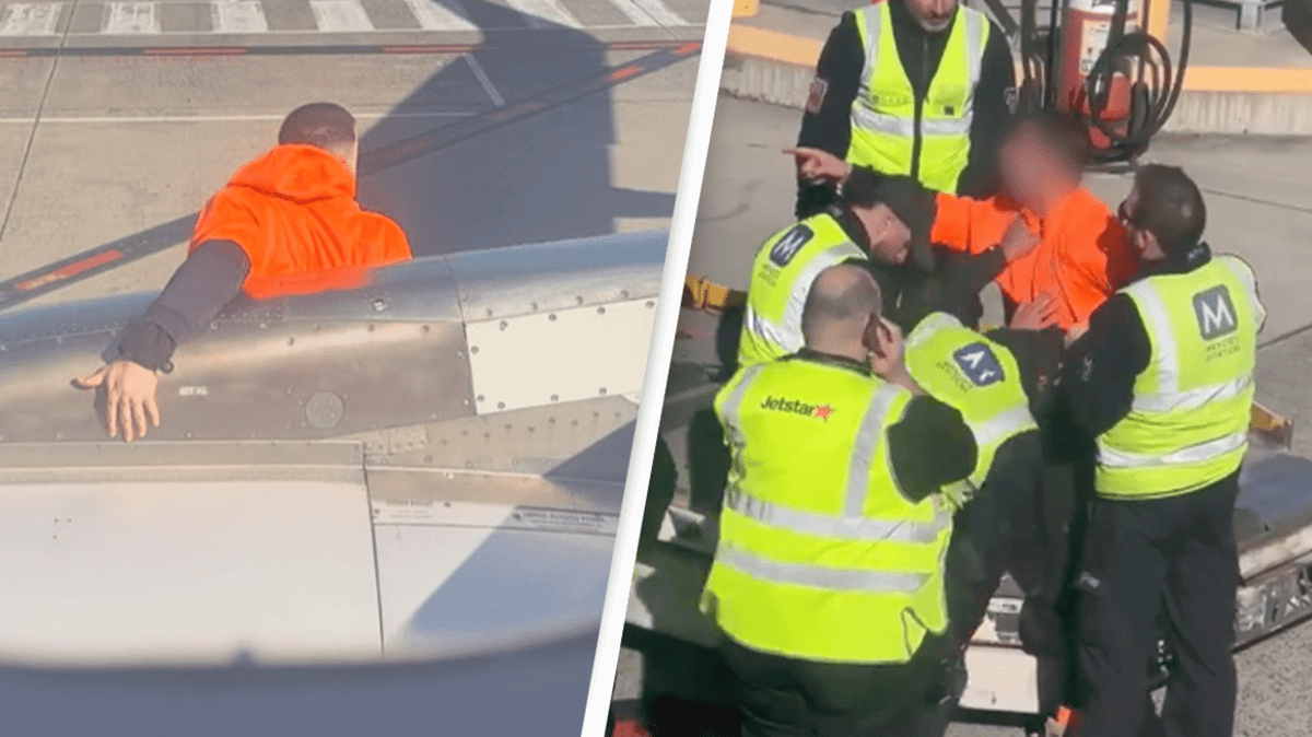 Passengers left 'terrified' after man ‘ripped off’ plane’s emergency ...