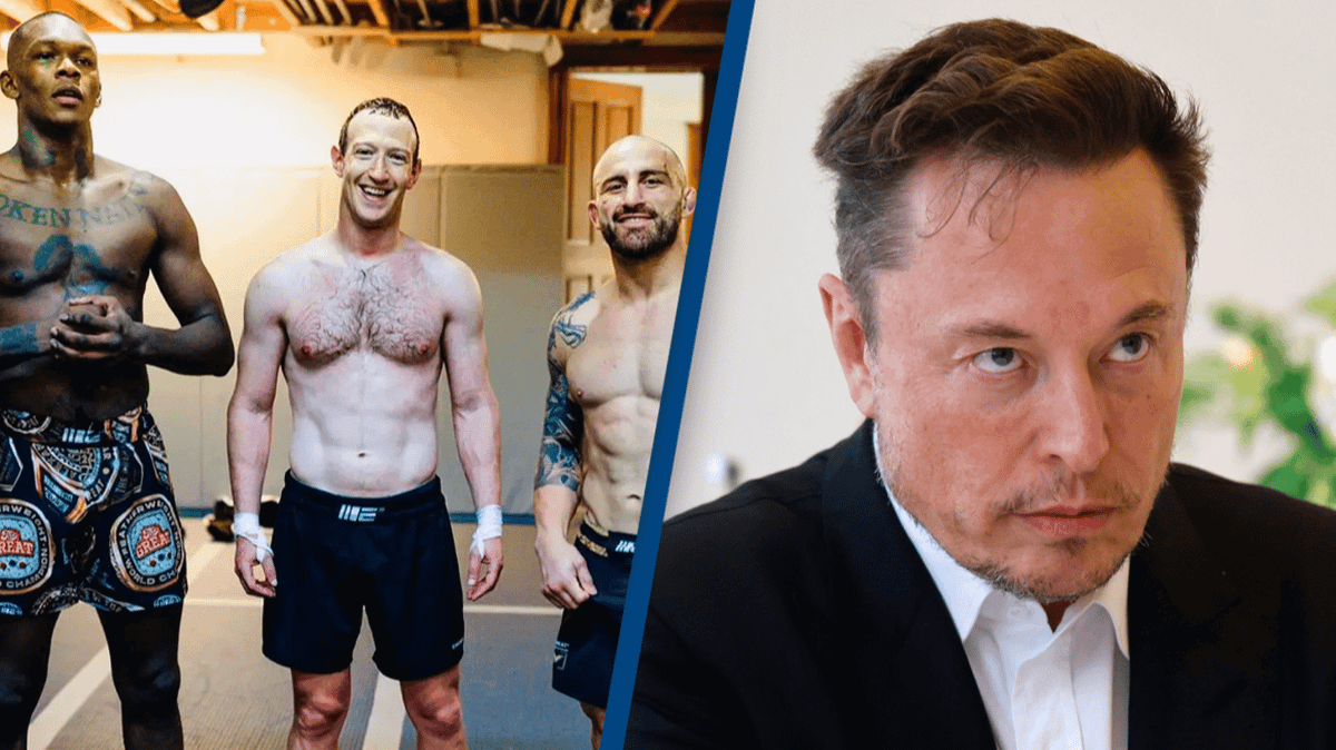 Mark Zuckerberg looks ripped as he poses with MMA fighters ahead of ...