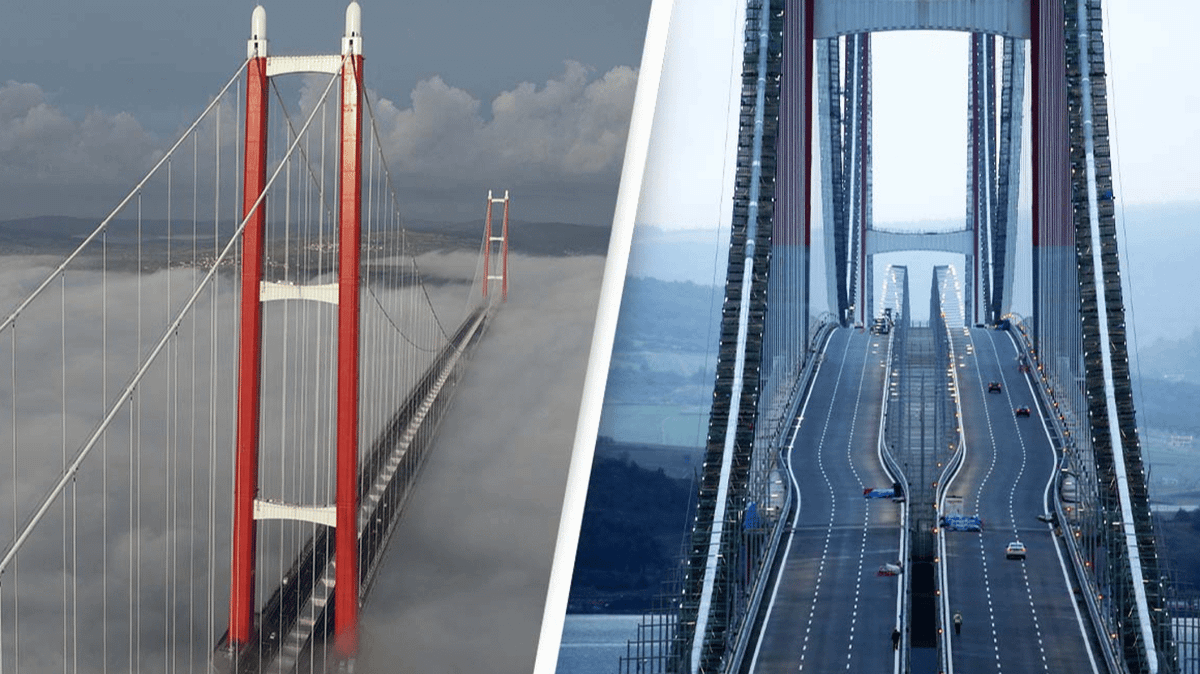 World's longest suspension bridge connects Europe to Asia and cut ...