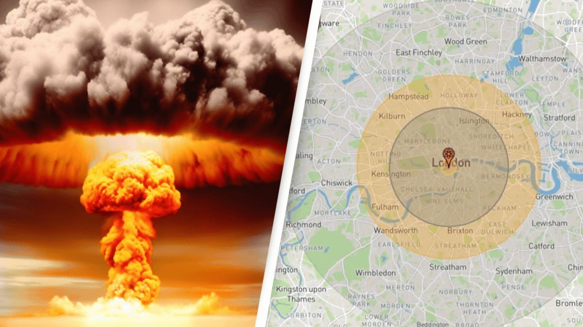 Nuclear bomb map shows devastating impact new weapon would have on ...