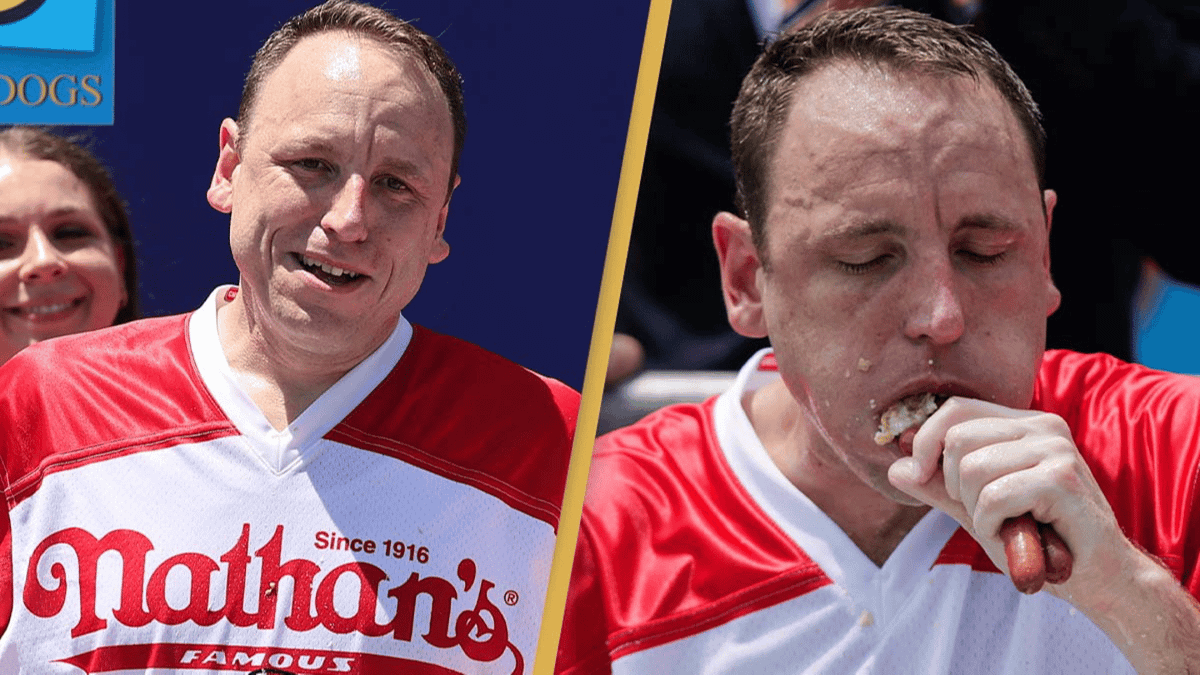 Hot dog eating champion Joey Chestnut banned from Nathan's contest for ...