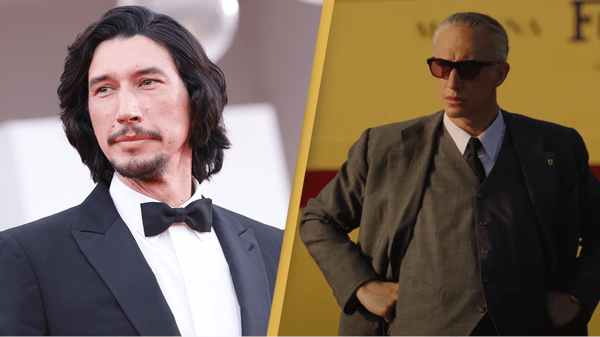 Adam Driver holds back tears as Ferrari receives six-minute standing ...
