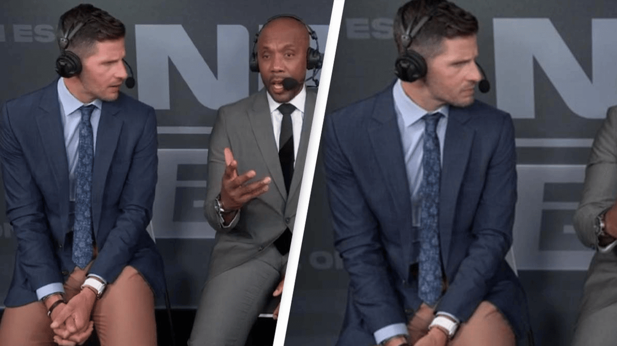 People convinced NFL pundit is half-naked due to trippy optical illusion