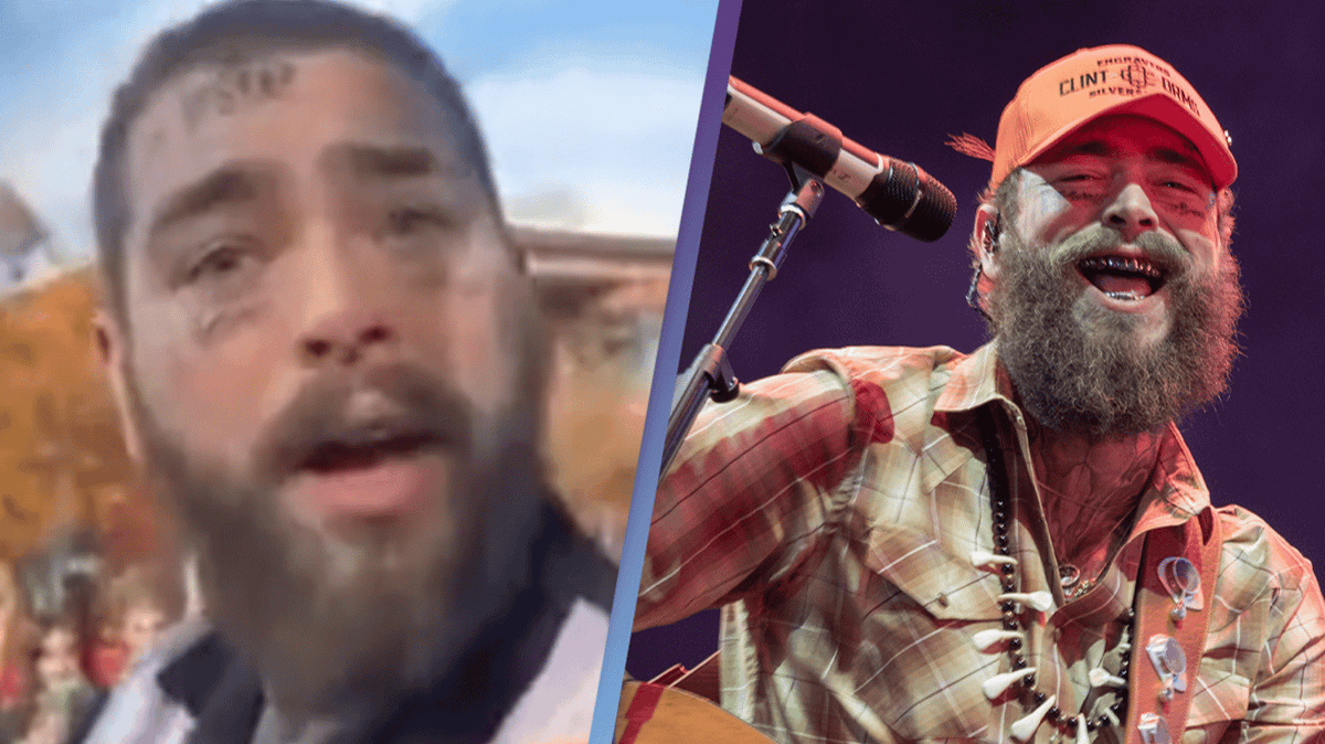 Post Malone has beautifully calm reaction as fan calls him a 'b***h ...