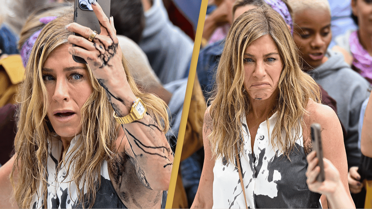 Jennifer Aniston speaks out after having oil savagely thrown over her ...