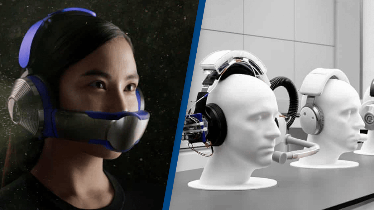 Dyson Launches Futuristic 'Headphones Mask' That Filters Air And Plays ...