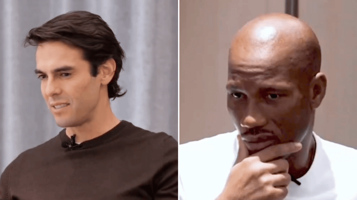 Didier Drogba reacts after AC Milan and Brazil legend Kaka brands ...