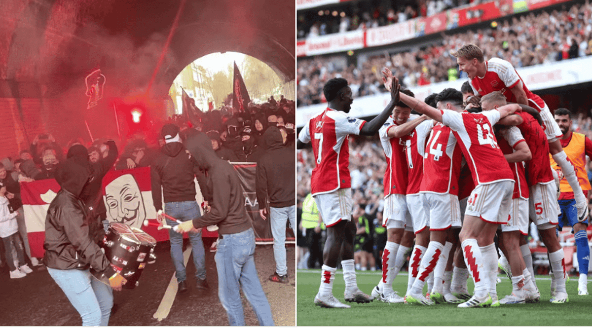 Arsenal named the 'most intimidating' fanbase in English football as ...