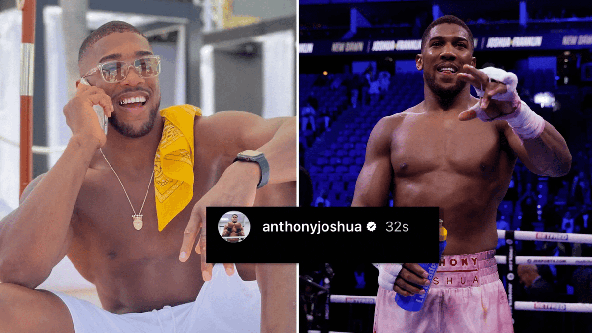 Anthony Joshua and Dillian Whyte exchange posts on social media in X ...