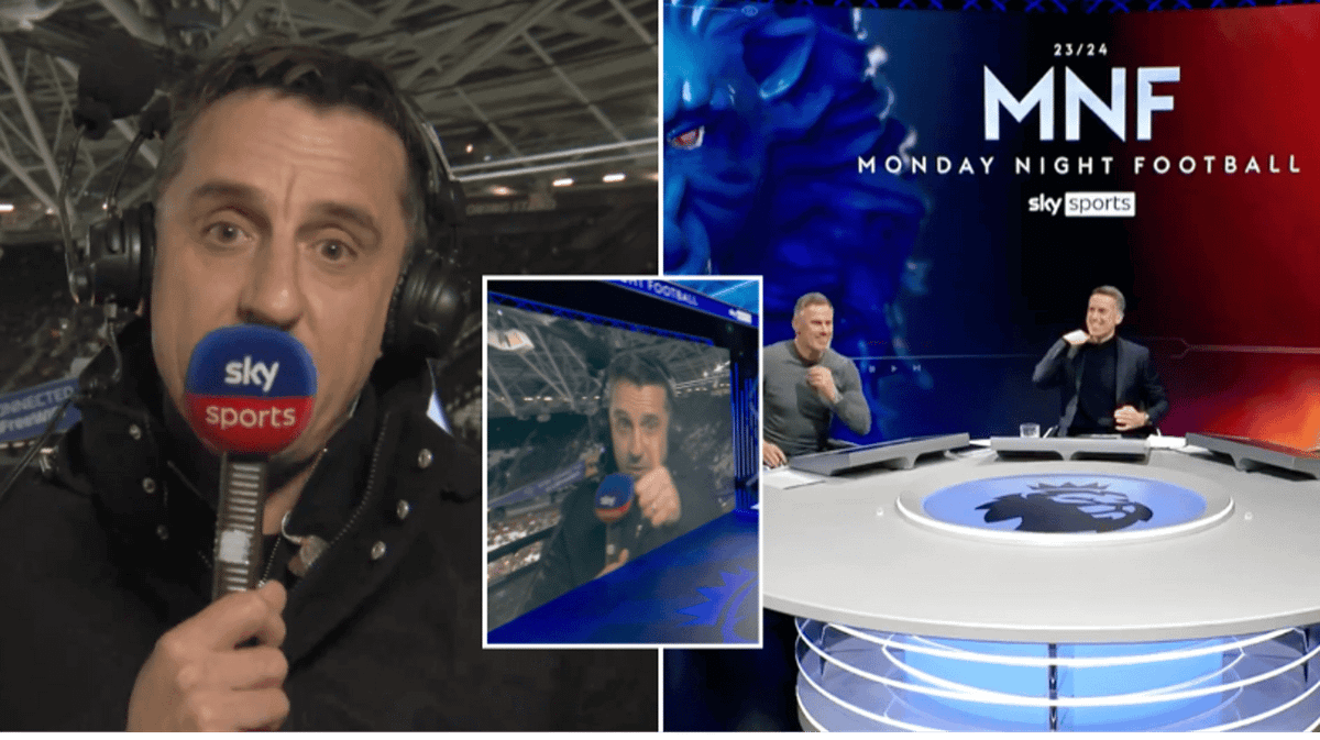 Gary Neville was cut off by Dave Jones mid-rant during iconic Monday ...