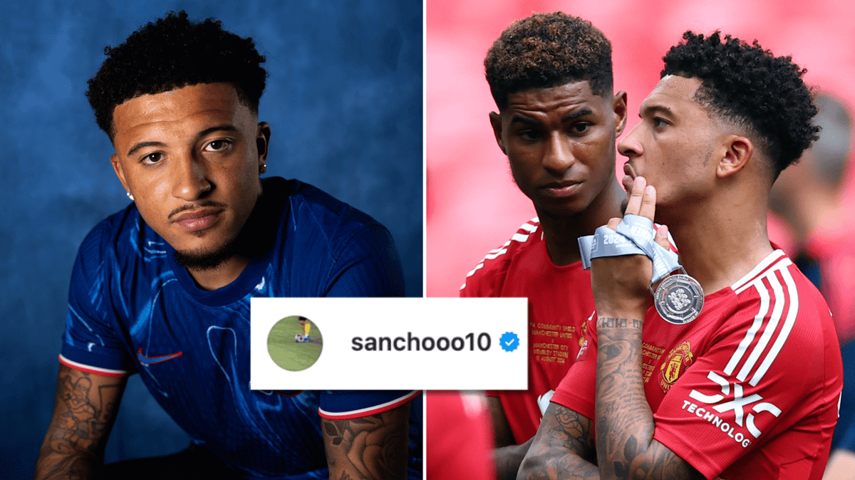 Only six Man Utd players have liked Jadon Sancho's goodbye post to the ...