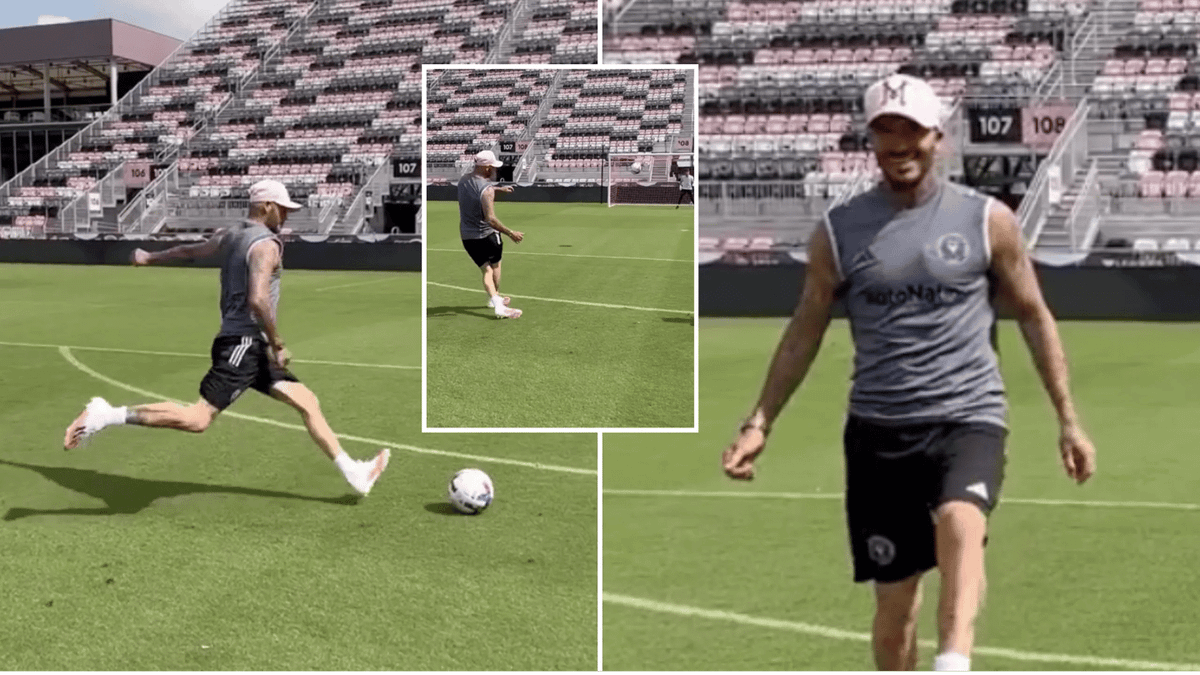 David Beckham proves he could easily play for Inter Miami at 48 with ...