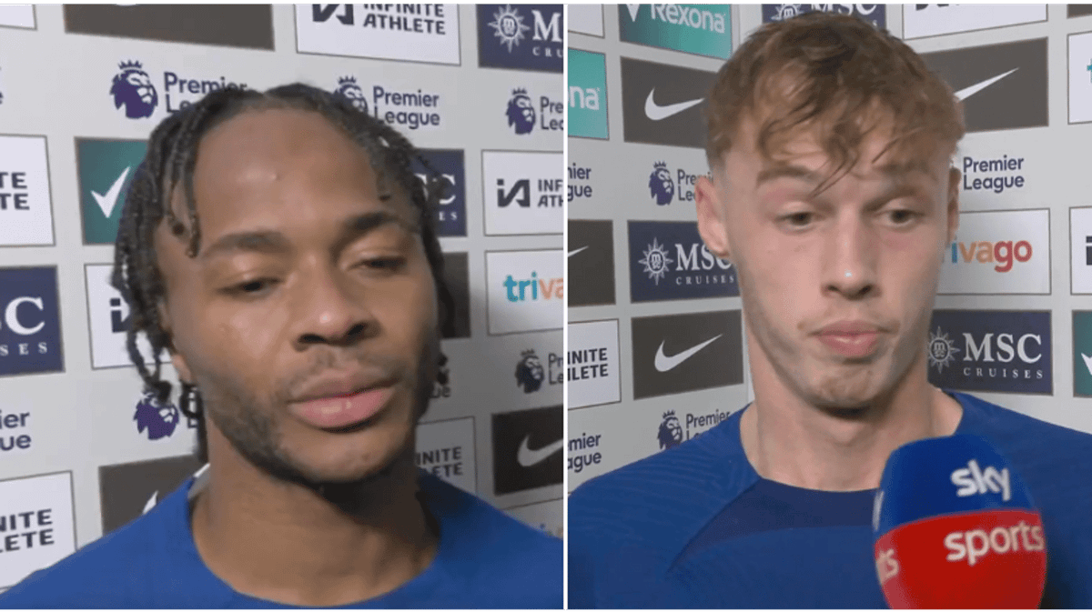 Raheem Sterling and Cole Palmer caught in very strange interview after ...