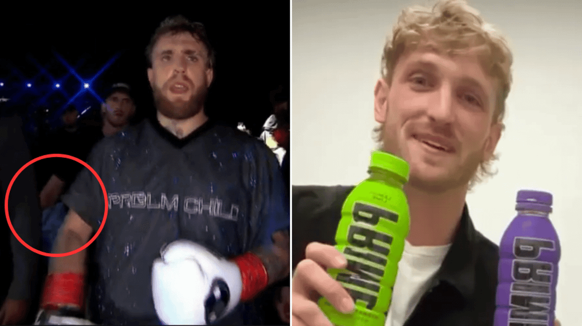 Logan Paul randomly showed up holding a case of Prime during Jake's ...