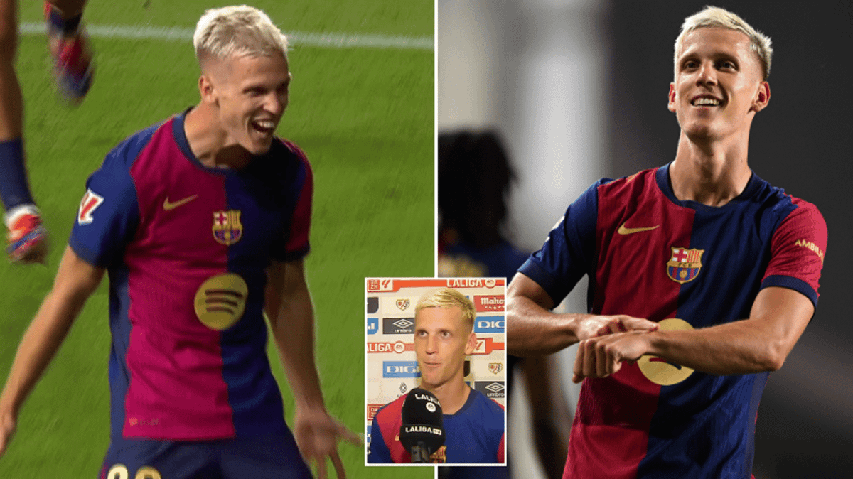 Dani Olmo explains real meaning behind his 'watch' celebration after ...