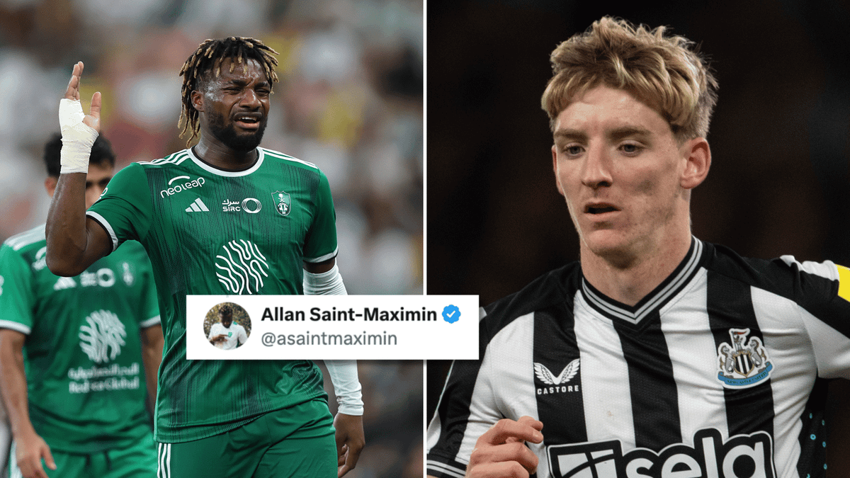 Allan Saint-Maximin hits back at fan on social media after former ...