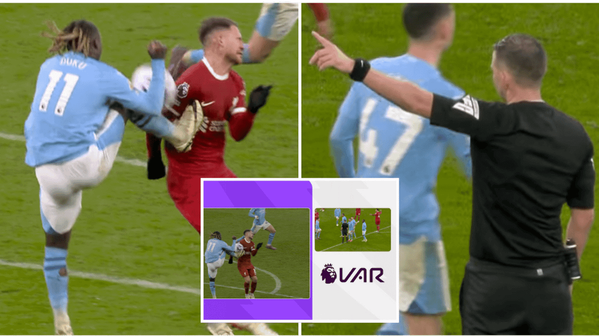 Real reason why VAR didn't award Liverpool penalty vs Man City despite ...