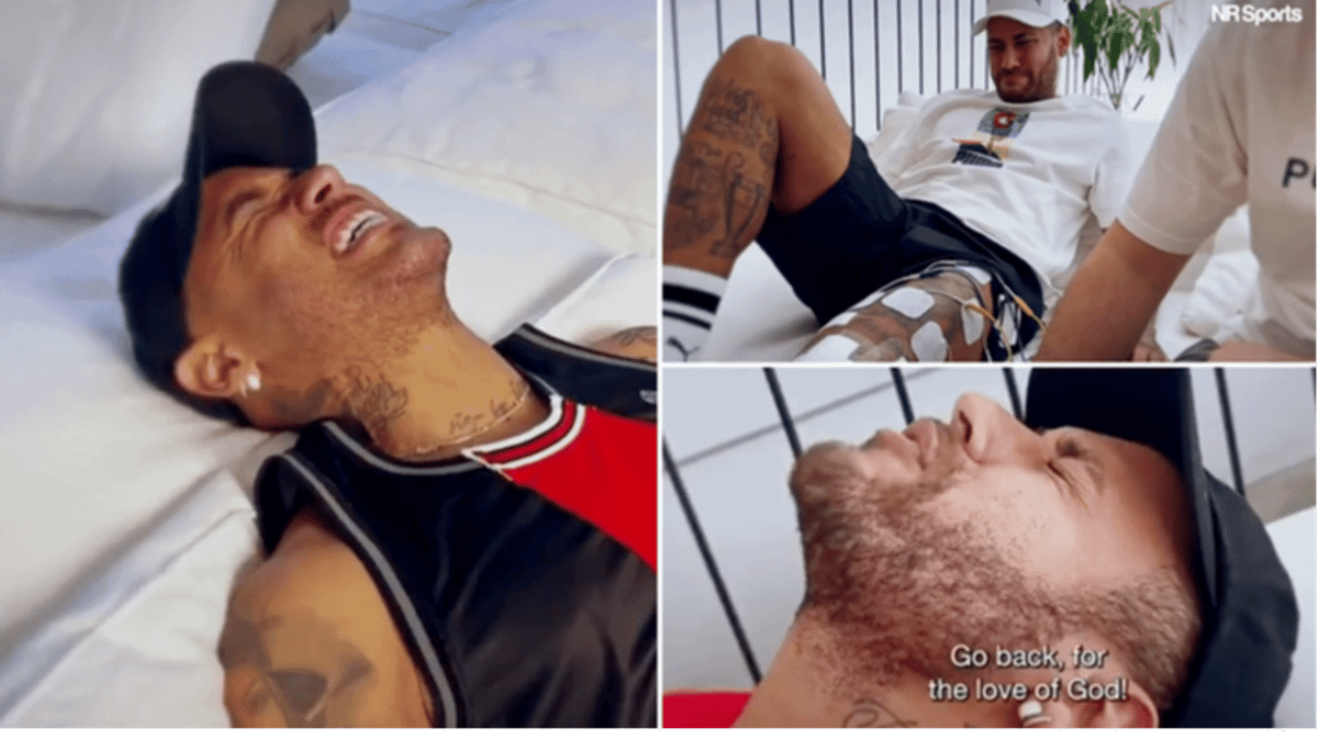 New footage of Neymar going through painful ACL rehabilitation goes viral