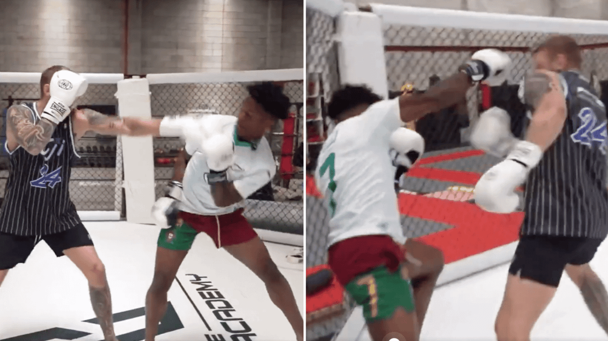 Speed takes on UFC fighter in the Octagon after Jake Paul call-out and ...