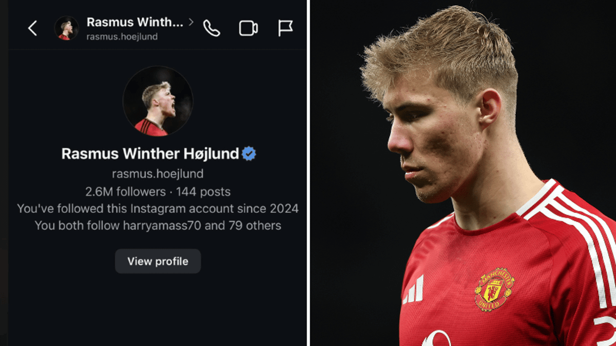 Rasmus Hojlund hits out at Man Utd fan with Instagram DM after post ...