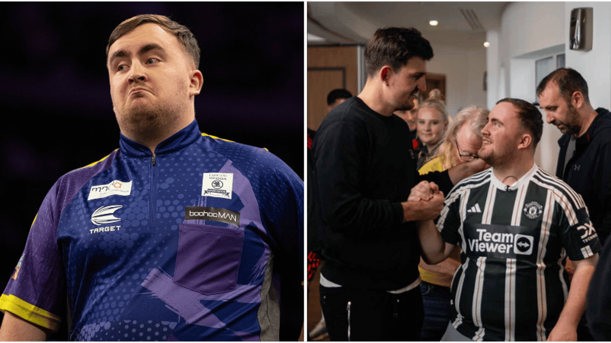 Luke Littler aims dig at Harry Maguire when revealing which players are ...