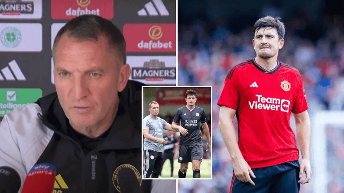 Brendan Rodgers hits out at Man United fans over Harry Maguire ...