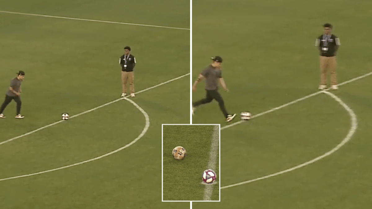Football fan produces most insane trick shot you’ll ever see, it’s ...