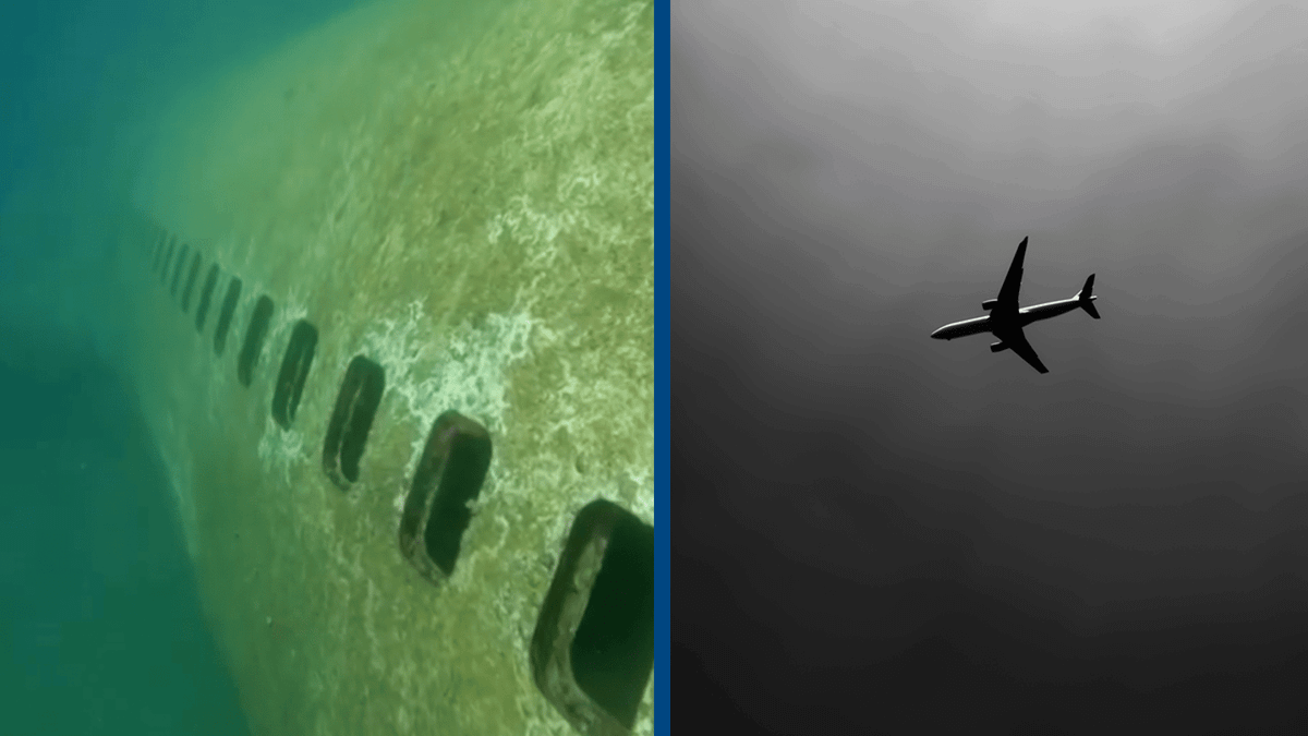 Eerie footage shows inside sunken passenger plane once mistaken for ...