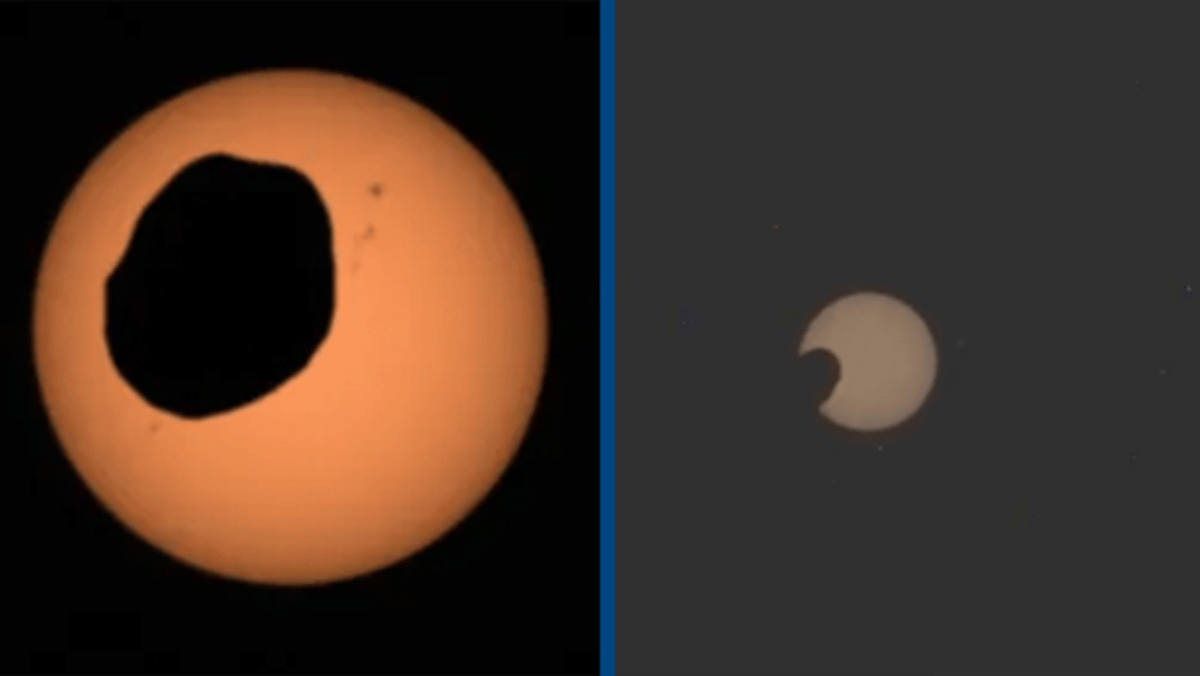 NASA footage reveals what the solar eclipse looks like on Mars