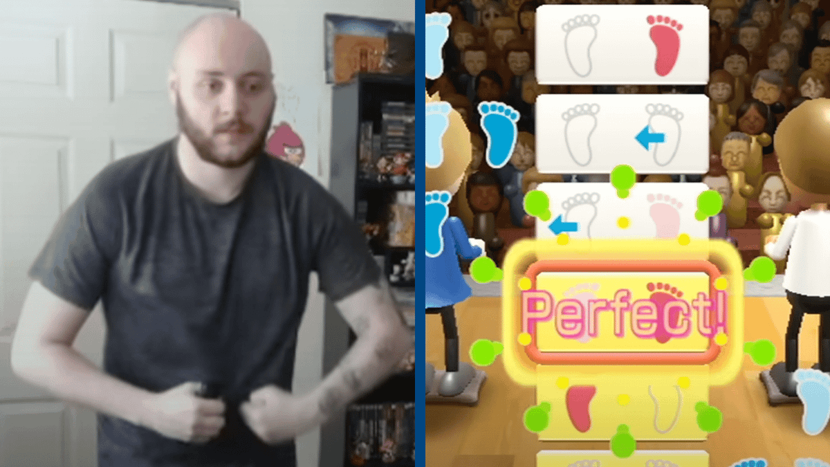 Man trained using the Wii Fit for 90 days to see how much weight he ...