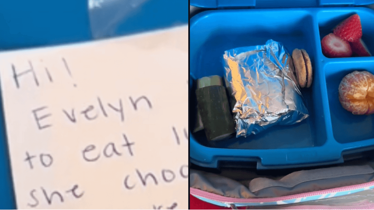 Mum leaves brutal note on daughter's lunch box after teacher told her ...