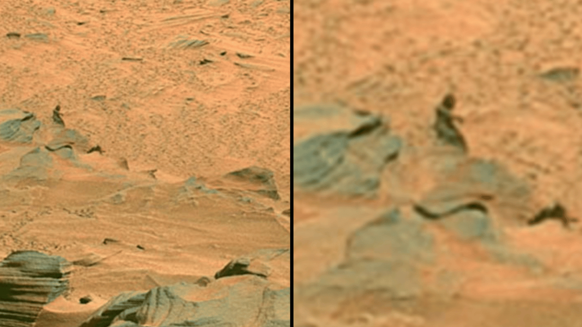 Terrifying NASA photo of 'Bigfoot on Mars' has sparked a huge debate