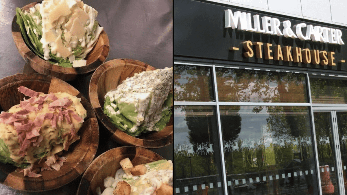 Miller and Carter tell customers why they are served half a lettuce ...