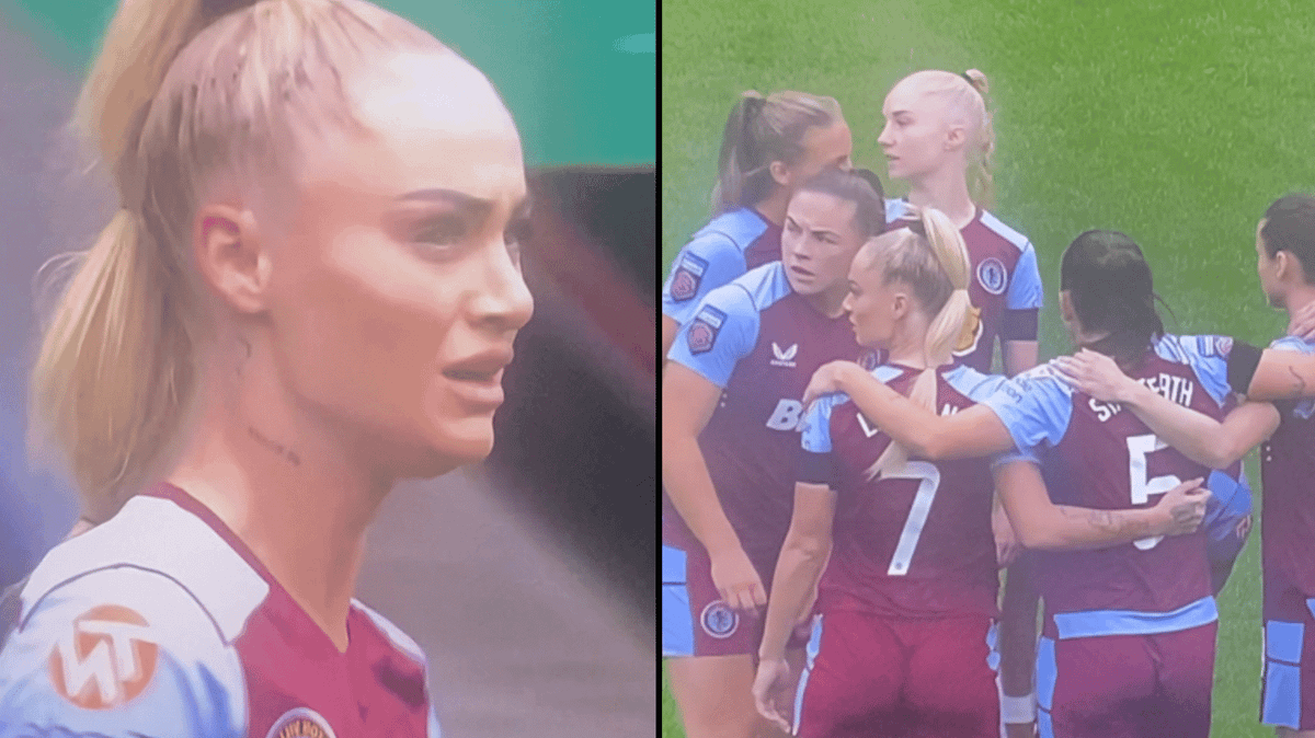 Aston Villa women's team walk out in 'wet look' shirts despite backlash ...