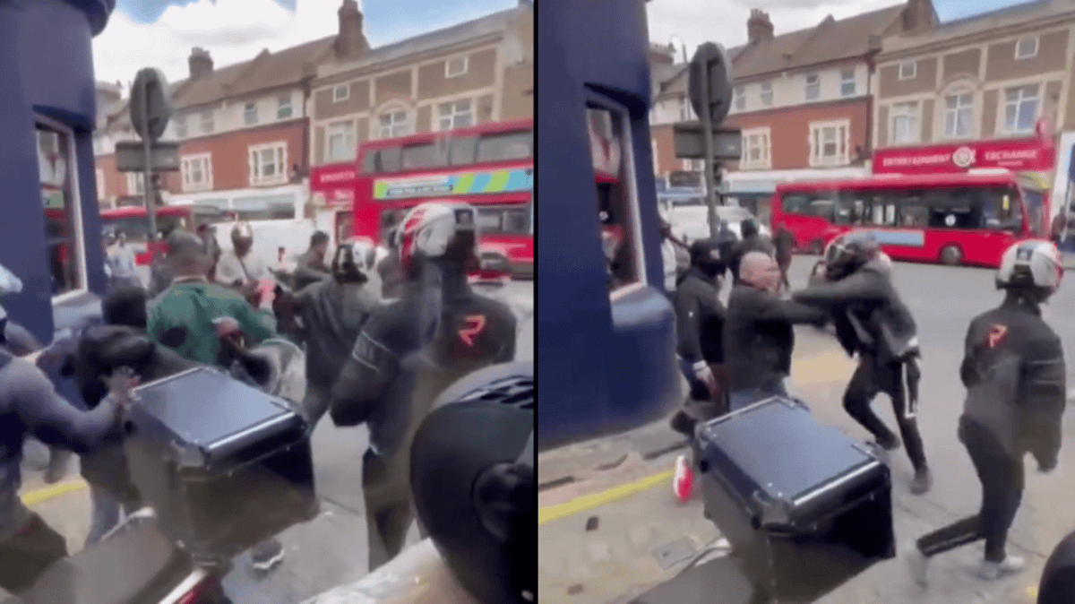 Huge Fight Breaks Out Between 'Delivery Drivers' Accused Of Using ...