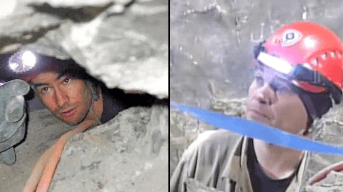 Harrowing footage shows rescue effort of man just before he suffered ...