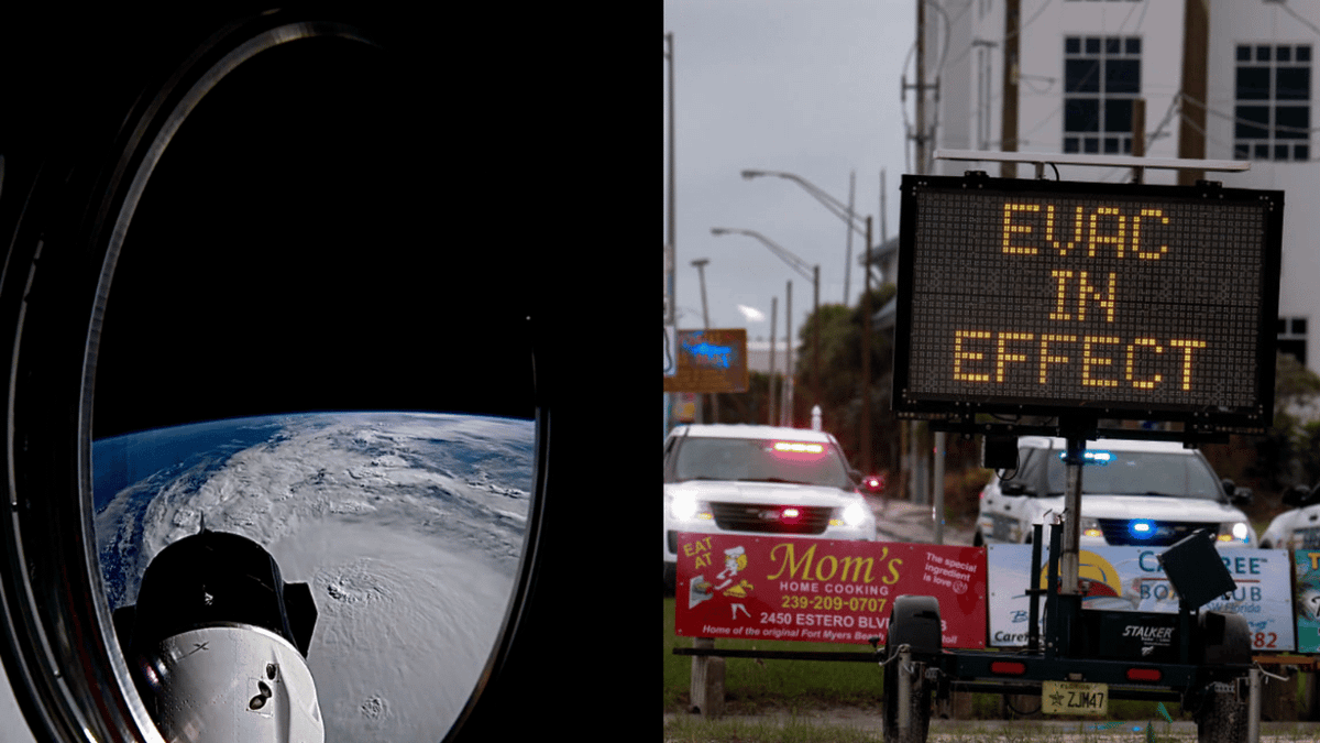 Terrifying footage shows NASA astronaut recording what hurricane looks ...